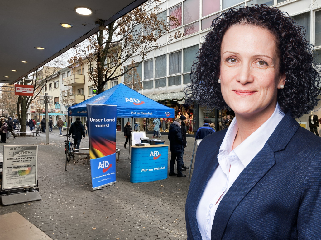 Nicole Höchst, MdB, kommt zum Infostand – AfD Frankenthal